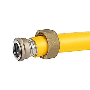 Best Brose 3/4" Tubing Pipe KIT 33ft,Corrugated Stainless Steel Tubing with 2 Male Fittings (33)