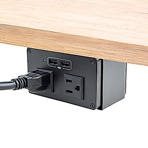 StarTech.com Power Outlet Module for Conference Table Connectivity Box - 2X AC Power and 2X USB-A - Power and Charging Hub (MOD4POWERNA)