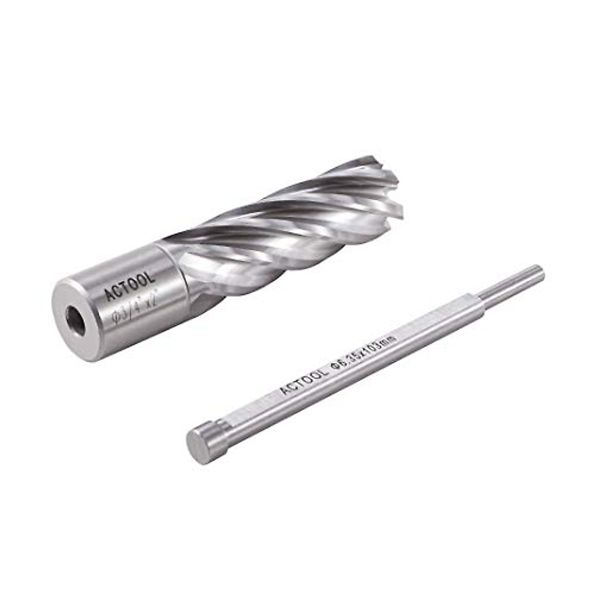 ACTOOL 3/4" Diameter × 2" Depth of Cut HSS ANNULAR Cutter with 3/4'' Weldon Shank