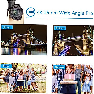 OHPHCALL Wide Angle Lens Telephoto Lens Smartphones Mobile Phone Camera Lens Pro Camera Lens Tool External Phone Lens Cell Phone Camera Lens Camera Lens Smartphone Camera Lens Major