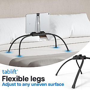 Tablift iPad Holder for Bed - Flexible Universal Tablet Stand - Mount - Bed or Table