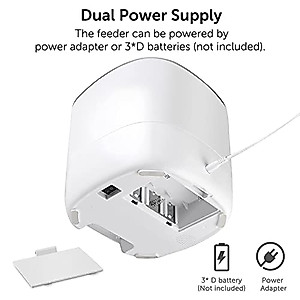 Automatic Cat Feeder, eco4life 6L WiFi Pet Food Dispenser, Timed Cat Feeder with Camera, APP Control, Scheduled Feedings and Portioned Meal, Compatible with Alexa, Google Assistant and Siri