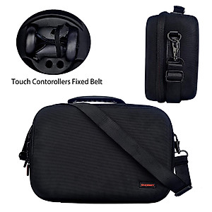 fengchensety Hard EVA Handbag Travel Protective Bag Storage Box Carrying Case Pouch for -Oculus Quest 2 VR Headset and Accessories,Quest 2 Handbag Carrying Case,Quest 2 VR Headset Storage Bag