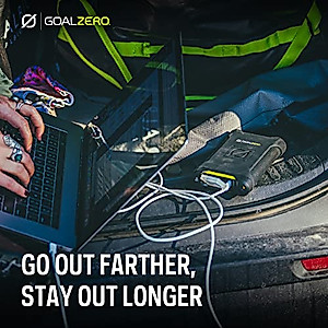 Goal Zero Venture 75 Portable Charger Power Bank 19200mAH 60W USB-C Power Delivery Port, 2 USB Outputs IP67 Rating 50 Lumens Flashlight
