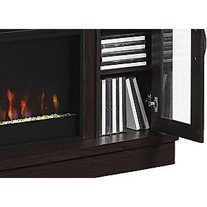 Classic Flame Hutchinson 70" Infrared Electric Fireplace Entertainment Center & 42" Linear Firebox - Oak Espresso, 42MM3115-PE91 & 42II042FGT