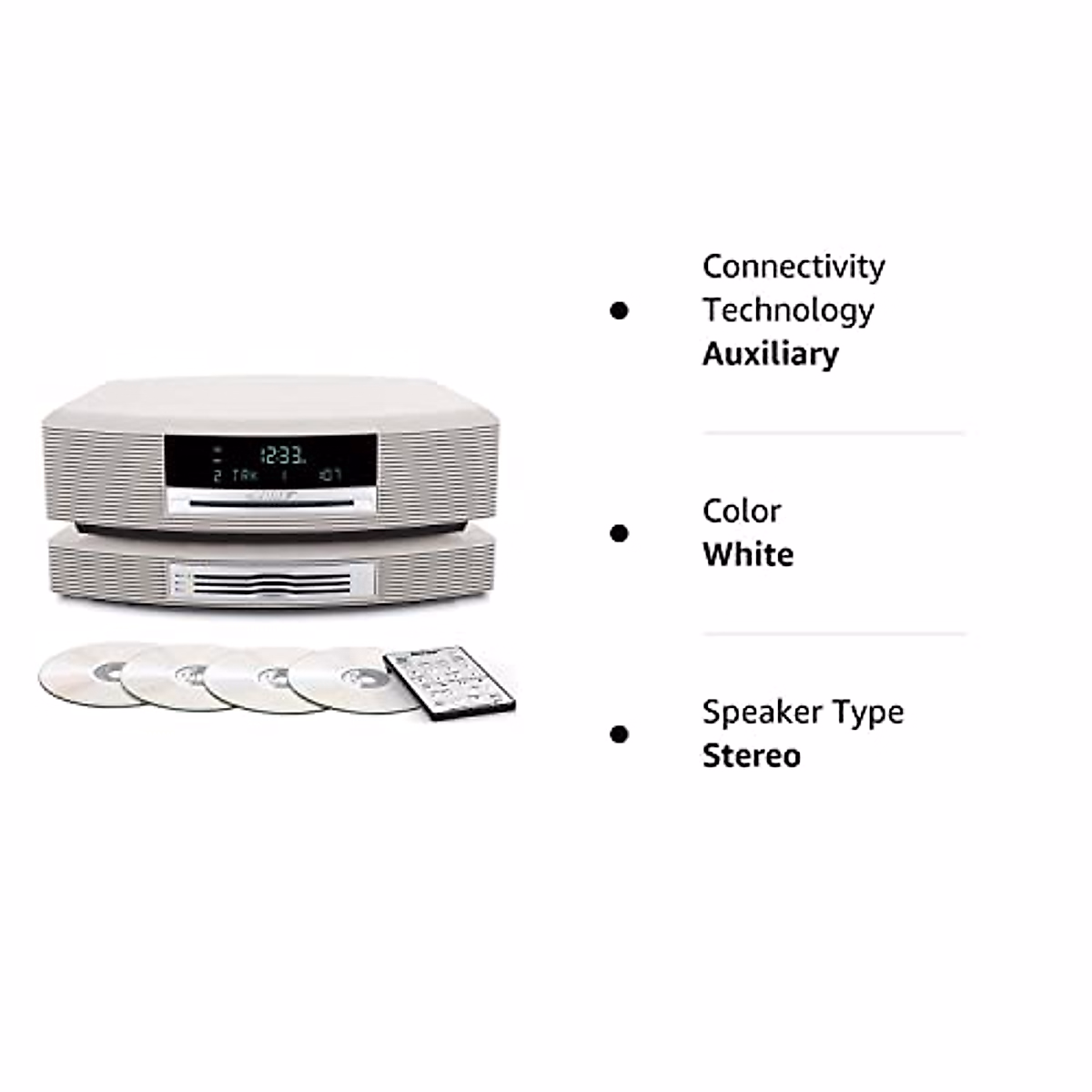 Bose® Wave® Music System with Multi-CD Changer -- Platinum White