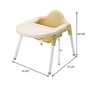 Angeles Feeding Chair, AFB7940, Infant, Baby & Toddler Stacking Nursery Chairs with Harness, Daycare, Homeschool or Classroom Furniture for Girls-Boys