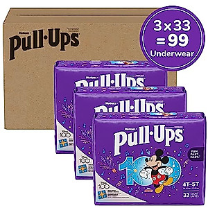 Pull-Ups Boys' Potty Training Pants, 4T-5T (38-50 lbs), 99 Count