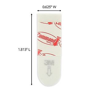 Command Poster Strips, Damage Free Hanging Poster Hangers, No Tools Wall Hanging Strips for Posters, 60 White Command Adhesive Strips