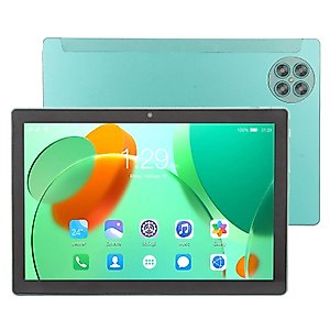 CUIFATI 2 in 1 Tablet 10.1 Inch Octa Core Processor FHD Screen 8GB RAM 256GB ROM 5G WiFi Support 4G Network Fast Charging Tablet with Keyboard,Green (US Plug)