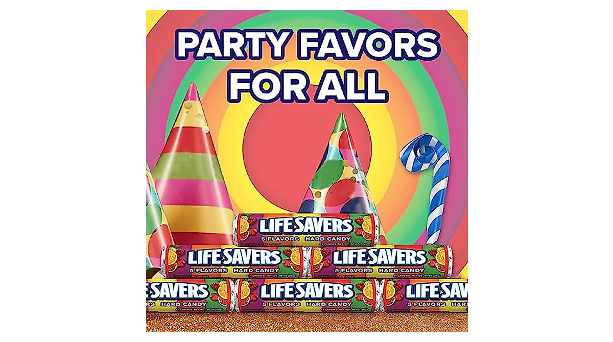 LIFE SAVERS 5 Flavors Hard Candy Rolls - 20 Pack