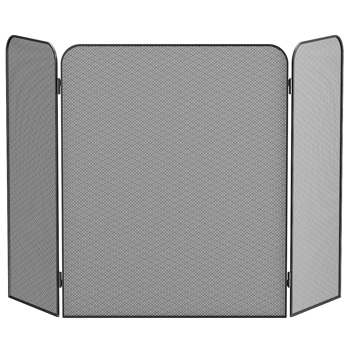 Fire Beauty 3-Panel Metal Fireplace Screen for Fireplace Fire Spark Guard Grate for Living Room Home Decor (32" x 52")