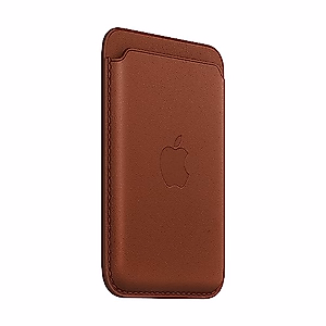 Apple Leather Wallet with MagSafe (for iPhone) - Now with Find My Support - Umber ​​​​​​​