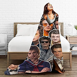 Joe Keery Blanket Soft Comfy Warm Fleece Blanket for Couch Office Camp Bed Car Couch Beach Cozy Plush Blanket 50"X40"
