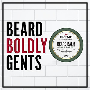 Cremo Styling Beard Balm, Forest Blend, Nourishes, Shapes And Moisturizes All Lengths Of Facial Hair, 2 Ounce (Packaging May Vary)