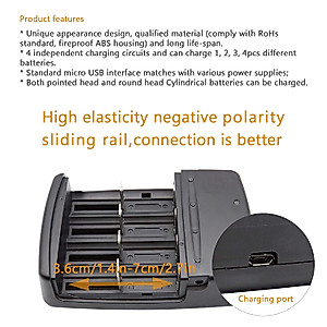 Ultracell USB Universal Smart Battery Charger for 14500 3.2V AA 700mAh LiFePO4 Batteries