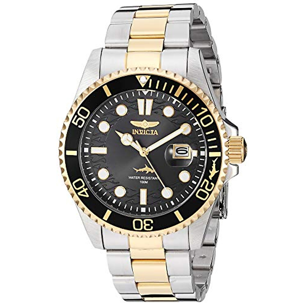 Invicta Men's Pro Diver Quartz Watch with Stainless Steel Strap, Two Tone, 22 (Model: 30023)