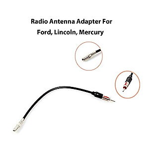 RED WOLF Replacement for Ford 2006-2012, Lincoln 2006-2010, Mercury 2006-2009 Aftermarket Stereo Install Wiring Harness with RCA Adapter, Radio Antenna Adapter Plug Connector
