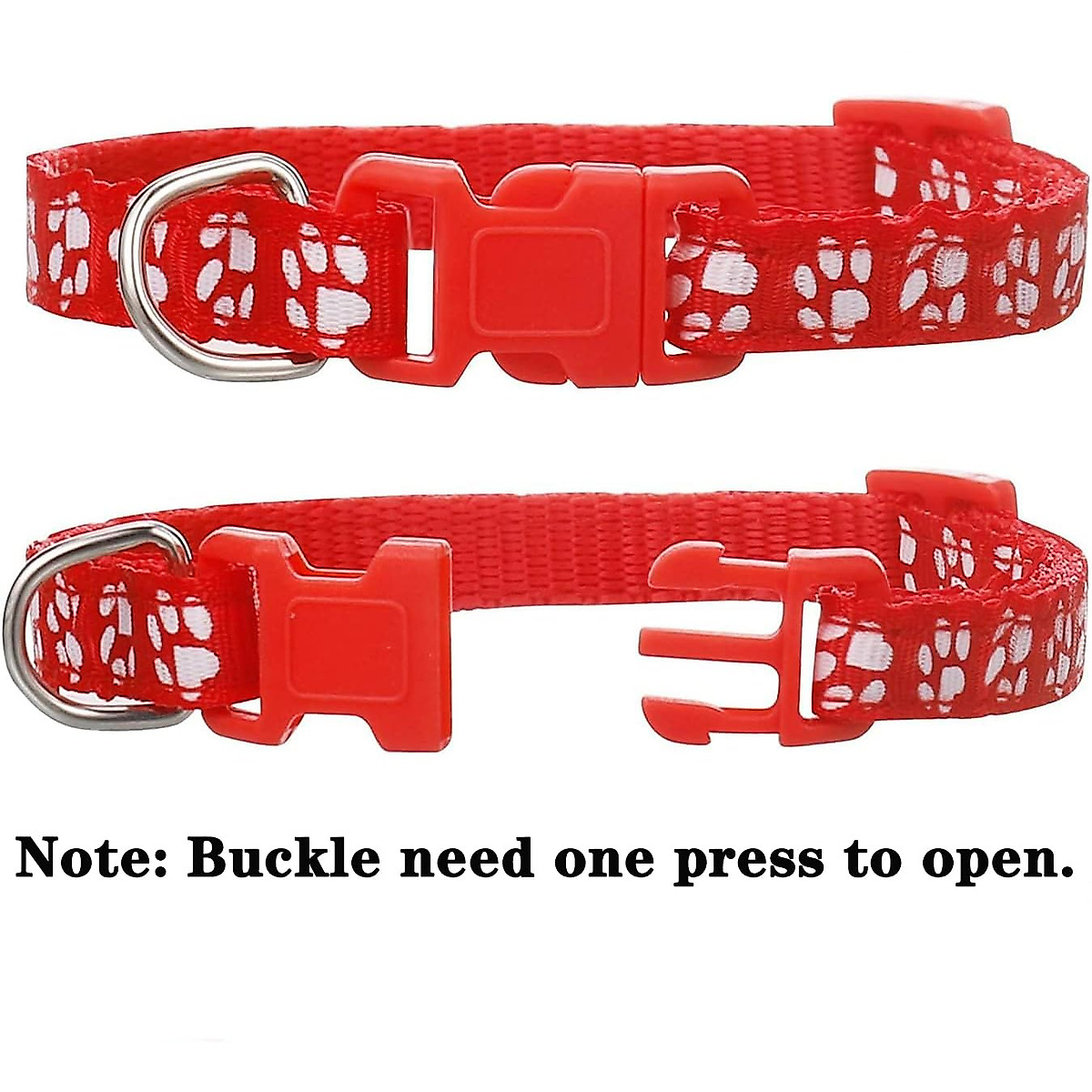 Chenkaiyang 12 Pack Puppy Collars for Litter, Adjustable Puppy ID Collars Soft Nylon Whelping Collars for Newborn Litter Puppy Pets