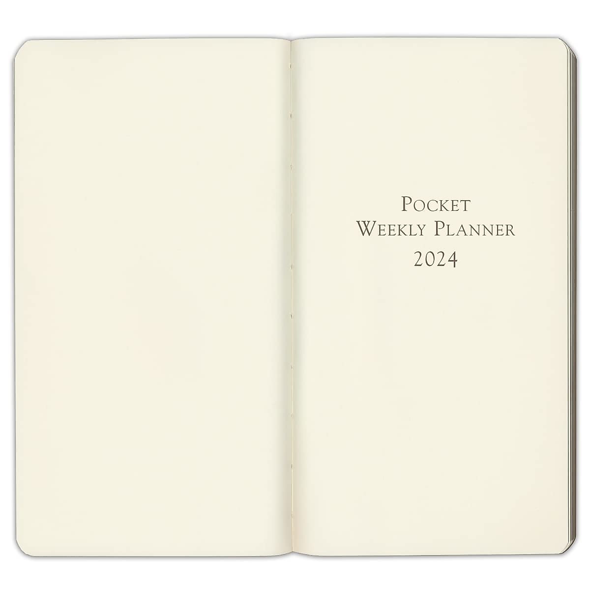 2024 Gallery Leather Pocket Weekly Planner - Acadia Black - 6x3.25"