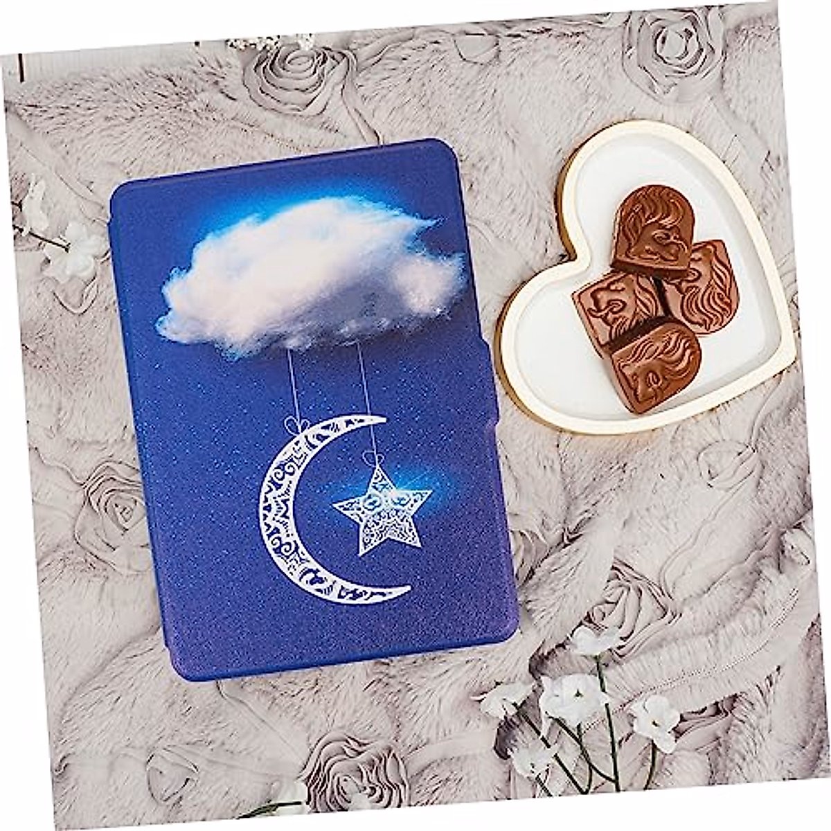 Mikikit Electronic Products 3 pcs Leather case Paperwhite Accessories Universal Holster ereaders E- car Reader auto Sleep case Universal Protection fold Car Holster