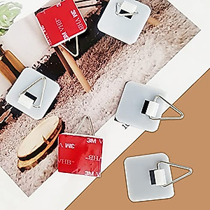 Upgraded Adhesive Plate Hanger,YuCool 40 Pcs Invisible Vertical Holders for Pictures Wall Decor Photos