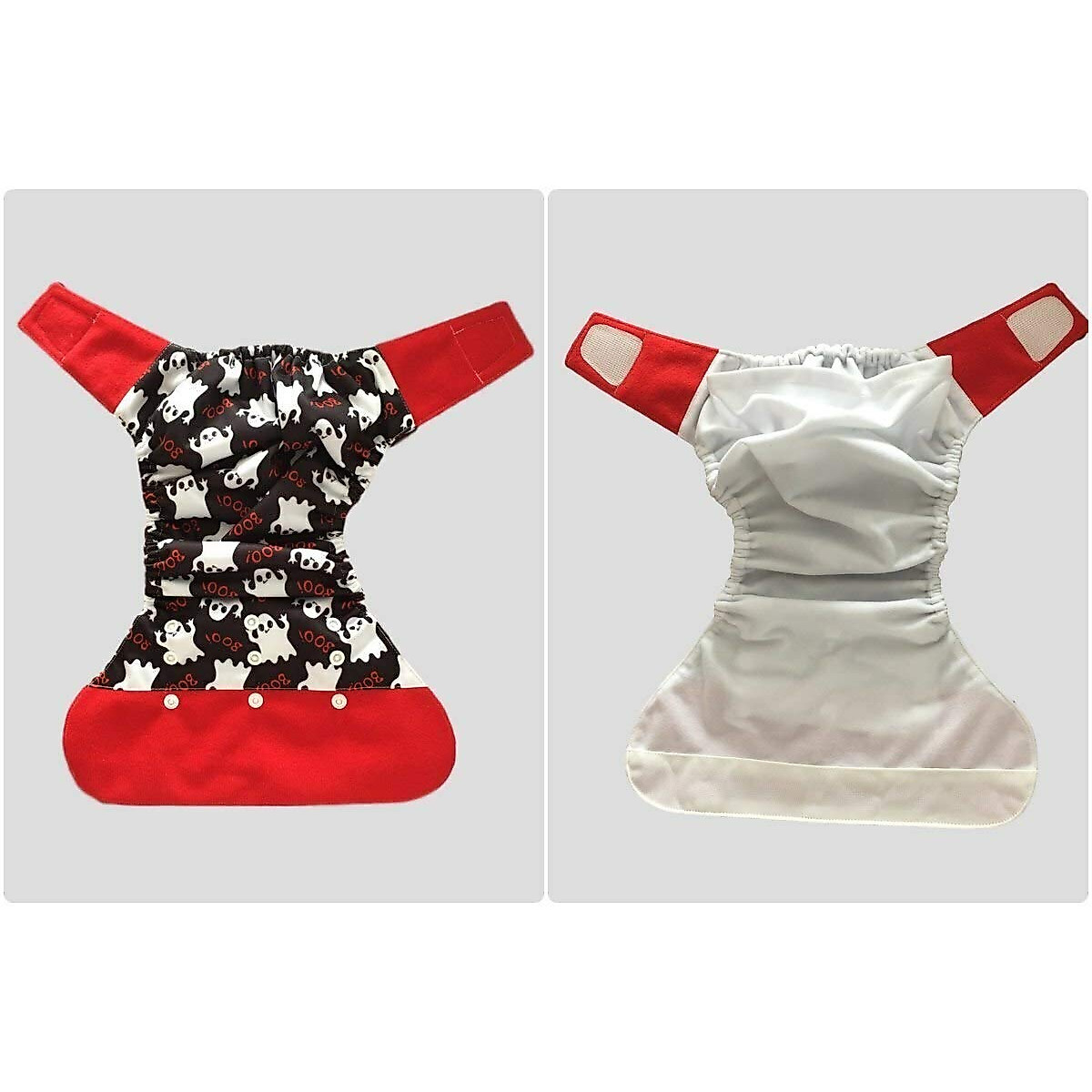 KaWaii Baby One Size HD3 Pocket Cloth Diapers, Best Daycare Nappies, Washable, Reusable, Leakfree, Unisex, Pack of 12 Diapers