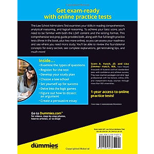 LSAT For Dummies: Book + 5 Practice Tests Online