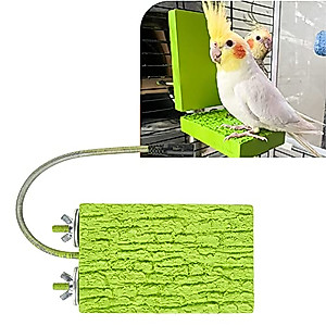 Warm Pet Perch Stand, Safe Heating Bird Perch Platform Constant Temp 5W Toxic Free for Hamster US Plug 100‑240V