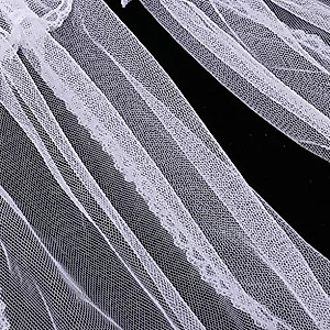 Esquirla White Doll Wedding Veil for Wedding Dress Clothes for 12 Inches