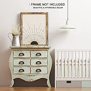 Sun Moon Rainbow Line Art, Boho Minimalist Decor, Mid Century Modern Decor, Bedroom, Living, Laundry Room Prints, Set of 3 Wall Art, 11x14inch Unframed