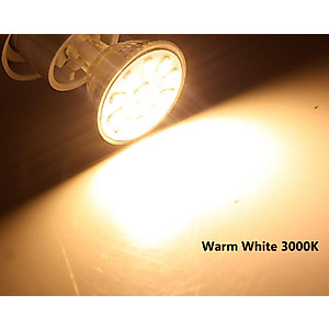 Lxcom Lighting LED MR11 Light Bulb 6 Pack 5W LED Flood Light 40W Halogen Replacement GU4 Bi-Pin Base Warm White 3000K MR11 Spotlight AC/DC12V for Landscape Recessed Track Lighting