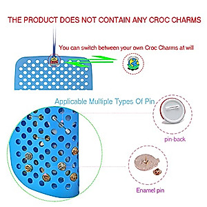 daekpaek croc charm organizer Shoe Charms Display Stand Black Blue 2Pieces Portable Flexible organizers and storage Roll Bag (Croc Charms not Included)