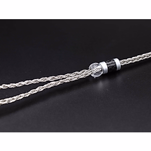 Linsoul Tripowin Zonie 16 Core Silver Plated Cable SPC Earphone Cable for KZ ZS10 PRO, ZSX, ZSN Pro, ZS10 Pro NF2u, Recessed 2pin IEMs(Recessed 2pin, 4.4mm, Grey)