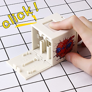 UFOPETIE Game Storage Box Cube for Switch Game Cards Spider-Man Games Cube up to 16 Games,Foldable Nintendo Switch Game Card Case Cube for Nintendo Switch Game Storage Box