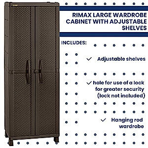 Rimax Storage Cabinets, Brown