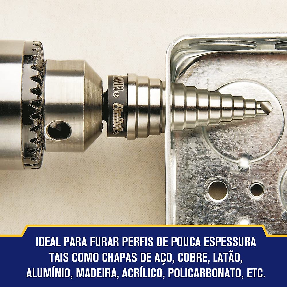 Irwin Tools Irwin 11104 Unibit4M 4-Millimeter to 22-Millimeter by 3/8-Inch Shank Step Drill Bit