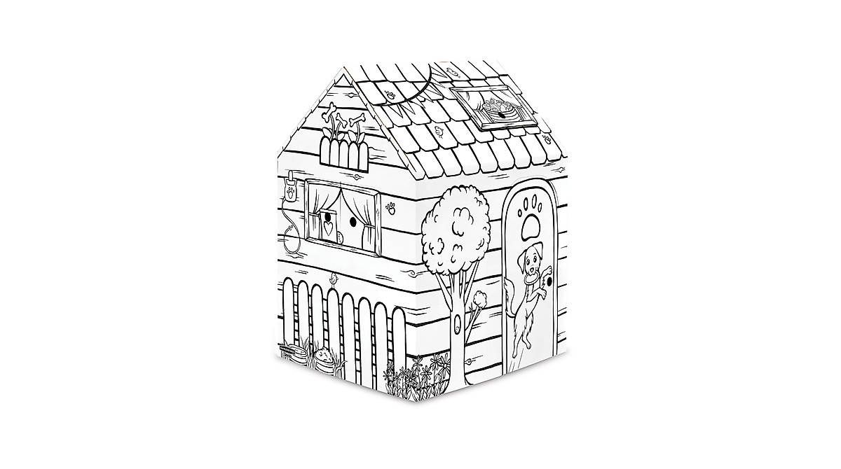 Bankers Box Color in Dog Playhouse for Creative Kids