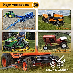 WEIZE 18X9.50-8 Lawn Mower Tire, 18X9.5-8 Tractor Turf Tire, 4 ply Tubeless, 1040lbs Capacity, Set of 2