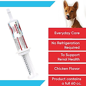 Azovast Plus Kidney Health Supplement for Dogs & Cats, Oral Paste (60 cc) - NO Refrigeration Required - Help Support Kidney Function & Manage Renal Toxins Chicken Flavor (Made in U.S.A(60cc)