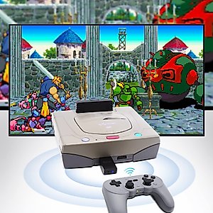 BITFUNX RetroScaler SEGA Saturn Wireless Controller Adapter - Supports SEGA Saturn Game Console, Compatible with PS3/PS4/PS5, Xbox One S, Series X/S, Switch Pro Bluetooth Controllers