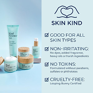 Kind Science by Ellen DeGeneres Face Firming Serum - Hyaluronic Acid Serum for Face Visibly Firms & Smooths Laugh Lines & Wrinkles - Anti Aging Serum for Women is Gentle for Sensitive Skin, 1 fl oz