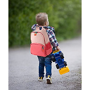 Zicac Children's Cute Canvas Backpacks Toddler Backpack (Blue) (Pink)