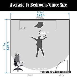 PartyLink 10ft(3m) USB Type-C Cable | Compatible with Oculus Quest & Quest2 Link | High Speed Data Transfer & Fast Charging | USB-A Adapter [USB-IF Certified]