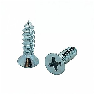 100 Qty #6 x 5/8" Flat Head Zinc Coated Phillips Head Wood Screws (BCP2)