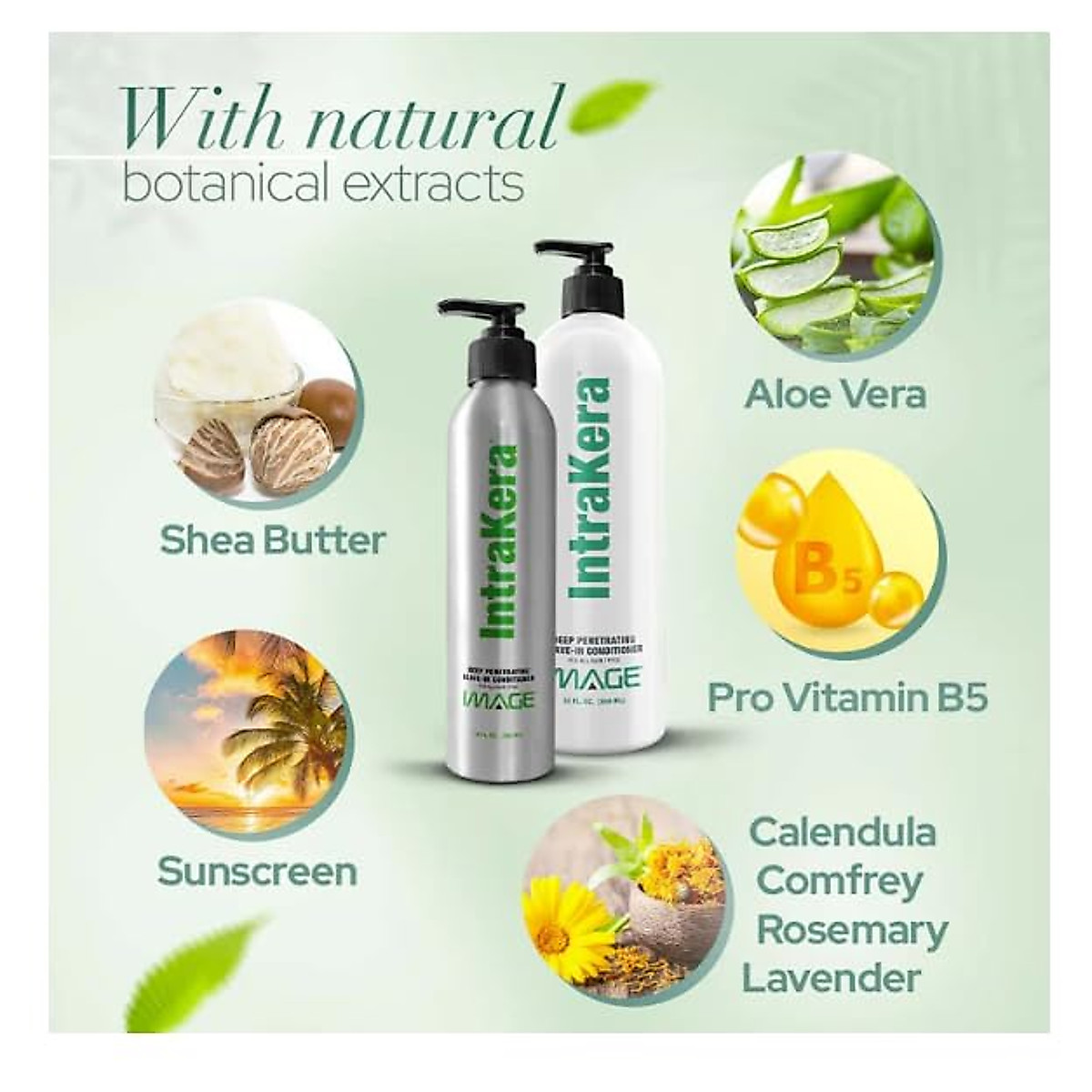 Image Leave-In Conditioner for Frizzy, Curly, and Straight Hair - Stop Washing your Hair Every Day - Keratin Replenisher - Detangler for Dry or Damaged Hair, 1 pounds, Bottle