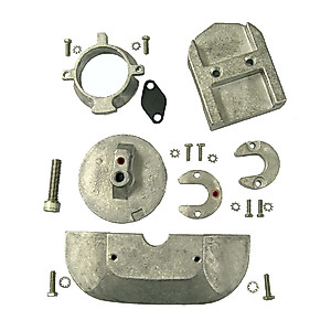 Aluminum Anode Kit for Mercruiser Sterndrive Alpha One Generation II Gen 2 1991 & Up Replaces 888756Q03 Read Product Description for Applications