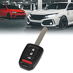 X AUTOHAUX Keyless Entry Remote Car Key Fob 433Mhz 4 Button MLBHLIK6-1TA for Honda Accord 2016 2017 for Honda Civic 2016-2020