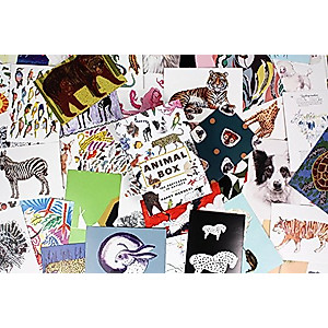 Animal Box: 100 Postcards by 10 Artists (100 postcards of cats, dogs, hens, foxes, lions, tigers and other creatures, 100 designs in a keepsake box)