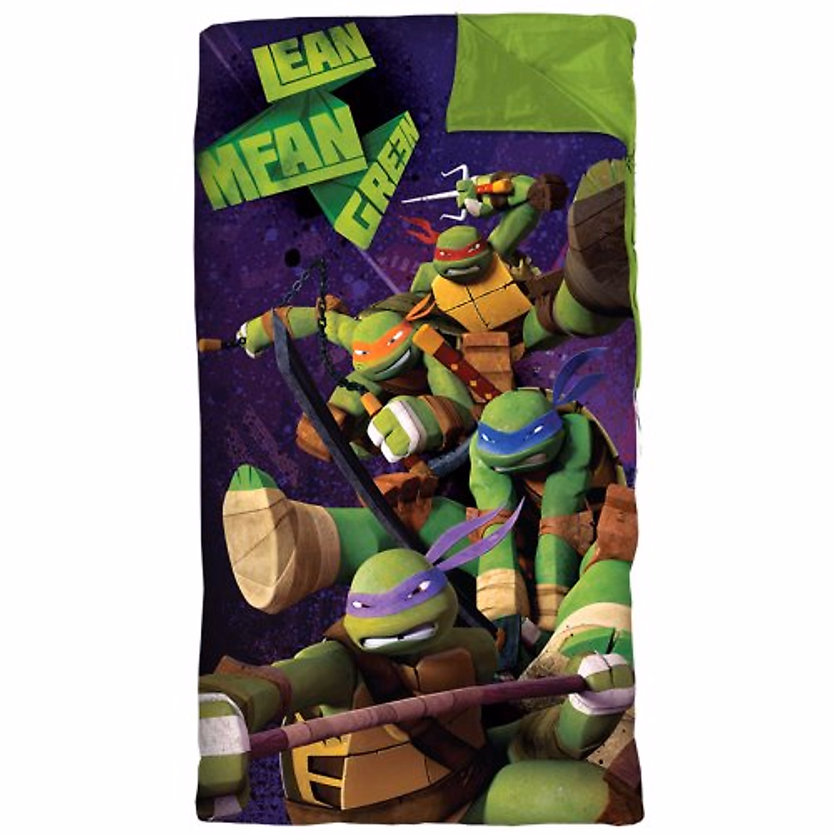Nickelodeon Teenage Mutant Ninja Turtles Slumber Bag Set, 52"L x 30"W x 3"H